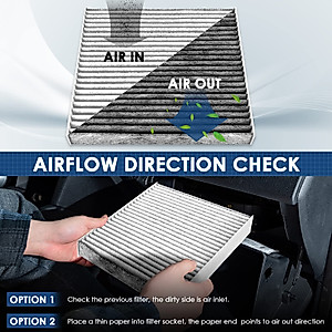 KURIMUP Premium Cabin Air Filter with Activated Carbon,Replacement for CF11663, Fit for Buick Enclave 08-17, Chevrolet Traverse 09-17, GMC Acadia 07-16, Saturn Outlook 07-10.