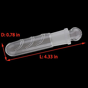 2 Pack Clear Glass Planaria Trap Catch Trap Aquarium Cleaning Supply for Dwarf Shrimp Cherry Shrimp Crystal Red Shrimp (3 Holes)