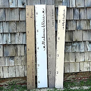 Headwaters Studio Wooden Growth Chart - Personalized Height Ruler for Wall Kids, Growth Chart for Wall, Wall Ruler for Kids Height, Height Chart for Kids, Kids Height Wall Chart - Short & Regular Size