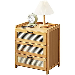HIGOH Bedside Table Bedside Table Family Furniture Bedroom Near Drawer Storage Cabinet Bedside Table