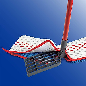 O-Cedar Hardwood Floor 'N More Microfiber 3-Action Flip Mop Refill (Pack of 4) | Double-Sided Mop Head w/Microfiber & Chenille | Reusable, Machine-Washable Mop Head Replacement