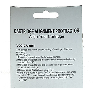 Turntable Phono Cartridge Stylus Alignment Protractor Tool Mirror