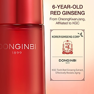 [Upgraded] DONGINBI Korean Red Ginseng Essential Care Set EX, Anti Aging Skin Care Routine Kit - Skin Moisturizing For All Skin Type