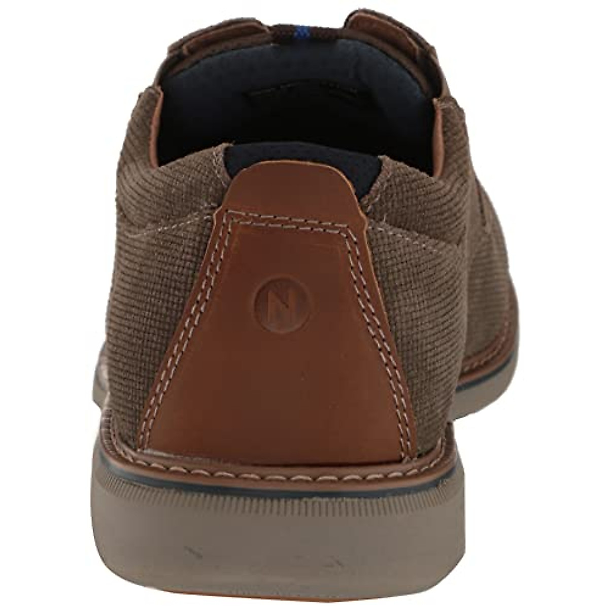 Nunn Bush Men's Otto Plain Toe Oxford Leather Lace Up with Lightweight Sole, Mocha, 11 Wide