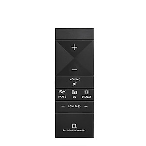 Definitive Technology Descend DN12 12" Subwoofer (2021 Model) - Optimized for Movies and Music, New 3XR Architecture, 1500W Peak Class H Amplifier & (2) Pressure-Coupled 12" Bass Radiators, Black