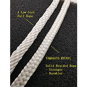 YAMAKATO GX340 GX390 Recoil Starter Pull Start Assembly w/Pull Cord for Honda GX610 GX620 and Clones 339c 389cc 420cc 439cc 459cc Red 28400-ZE3-W01ZA for Pressure Washers Generators etc.