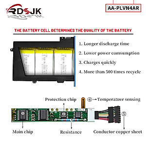 AA-PLVN4AR Laptop Battery for Samsung ATIV Book 9 Plus 940X3G NP940X3G NP940X3G-K01US K01AU NP940X3G-K02US NP940X3G-K03US NP940X3G-K04US K05US K03HK NT940X3G NP910S5J NT910S5J-K59W Series 7.6V 55Wh