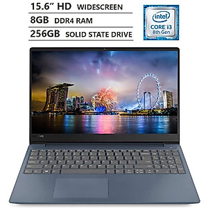 Lenovo Ideapad 330S 15.6 HD Narrow-bezels Widescreen Laptop, Intel Core i3-8130U Processor up to 3.40GHz, 8GB RAM, 256GB Solid State Drive, HDMI, Wireless-AC, Bluetooth, Windows 10, Blue (Renewed)