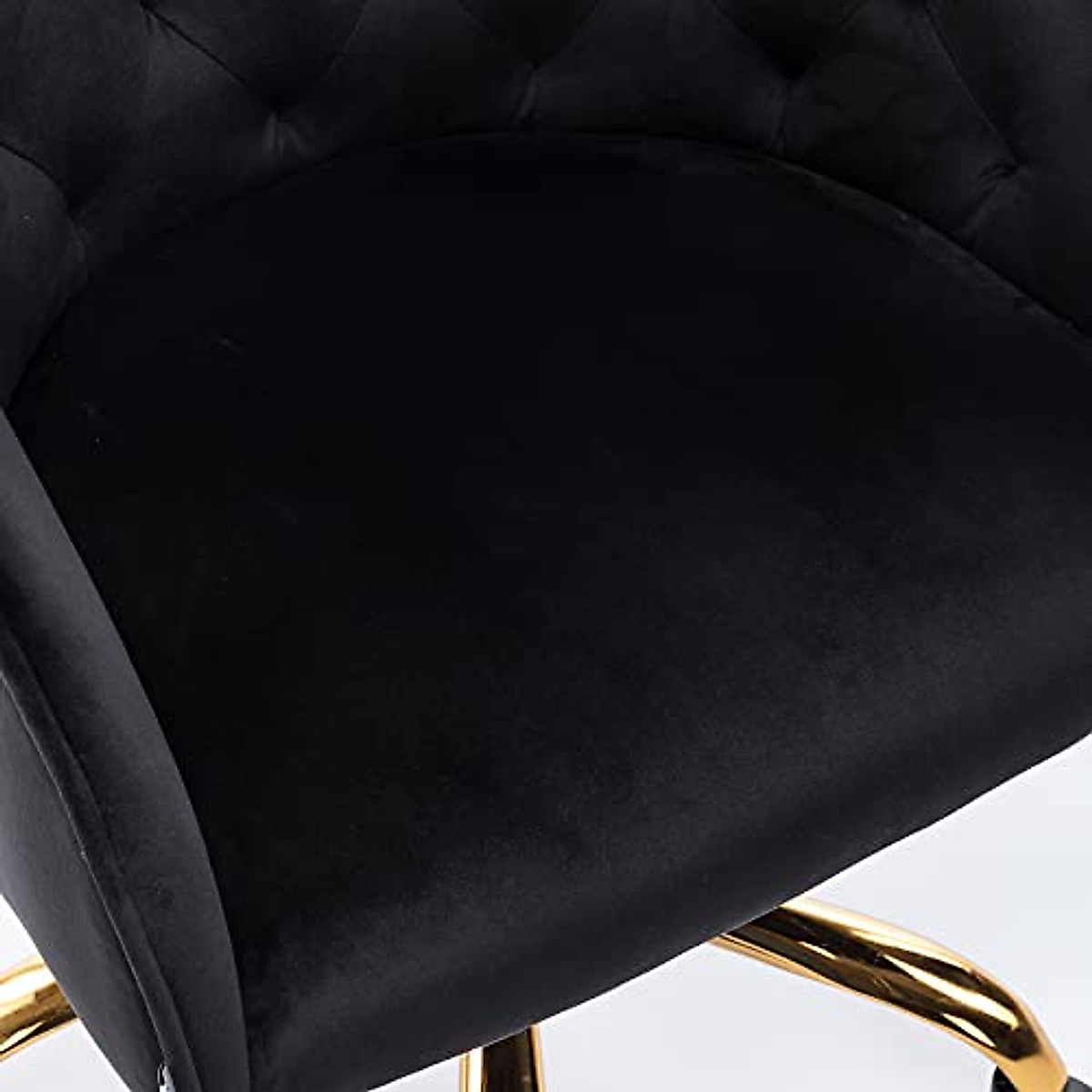 HomSof Home Office Desk Chair Modern Velvet Office Computer Chair Height Adjustable Mid-Back Task Chair