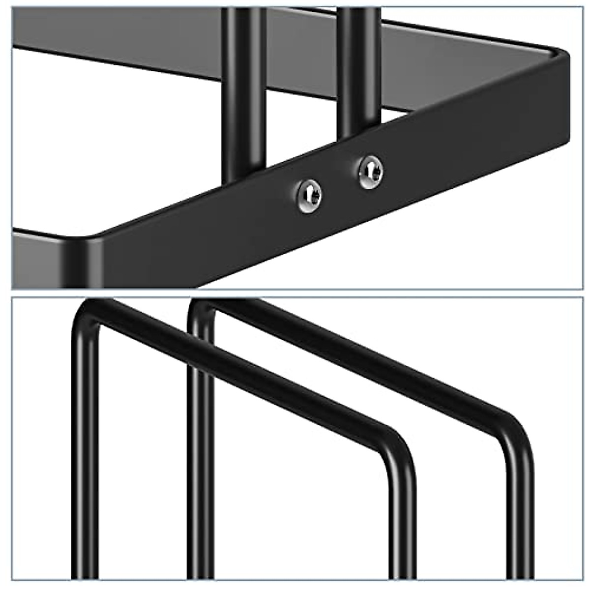 Ainstru Hanger Organizer Stacker Clothes Hanger Storage Up to 65 Velvet Hangers for Closet Laundry Room, Metal Hanger Holder Rack for Adults or Children Clothes Hangers