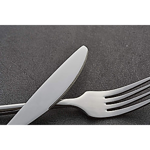 Annova Silverware 20 Set PCS Set Forged Premium Stainless Steel/Flatware - 4 x Dinner Forks, 4 x Salad Forks, 4 x Dinner Knives, 4 x Dinner Spoons, 4 x Dessert Spoons - Service for 4