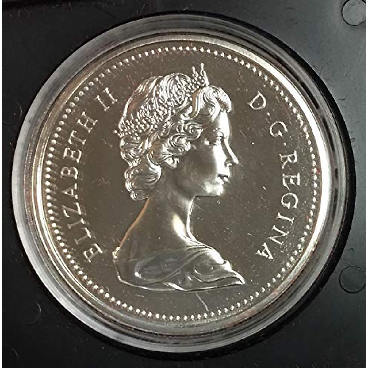 1975 CA Canada Calgary Silver Dollar in Original Box $1 Specimen