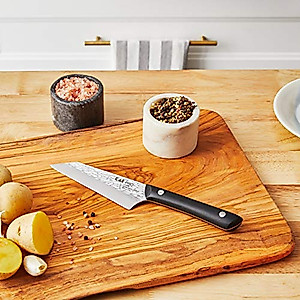 Kai PRO 5" Asian Multi Prep Knife, Hand Sharpened Japanese Boning, Trimming and Utility Knife, Japanese AUS6M Stainless Steel Blade, Full-Tang POM Handle, NSF Certified