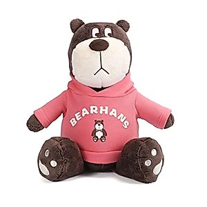 Wpond Super Soft Cuddly Plush Animal Bear Toys with Cute Costum,10.6" Plush Toy,Birthday Christmas Valentine New Year's Gifts for Boys Girls Ladies Pink