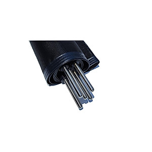 12x4 Ft Pool Barrier Fence, Removable Swimming Pool Fence for Inground Pools, DIY Pool Fencing Multi-Function Safety Fence Black Mesh Pool for Yard, Garden,Patio, Pools, with Section Kit