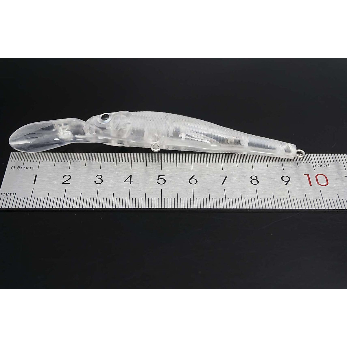 Free Eye 20PCS Unpainted Fishing Blanks Crankbait 9.6cm 4.77g topwater Artificial Bait Fishing Lures Blank Minnowbait Hard unpainted Artificial Bait Bodies DIY Fishing Tackle Spoons