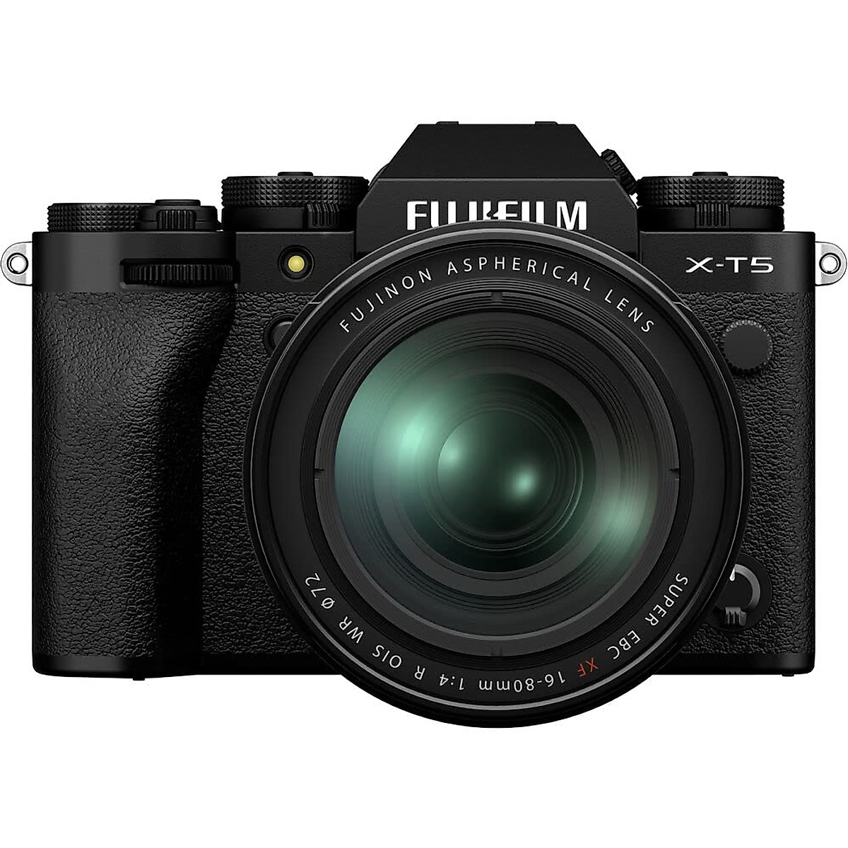 Fujifilm X-T5 Mirrorless Digital Camera with XF 16-80mm f/4 R OIS WR Lens Bundle, Includes: SanDisk 128GB Extreme PRO SDXC Memory Card, Spare Fujifilm NP-W235 Battery + More