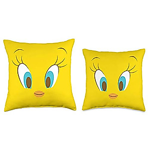 Looney Tunes Tweety Head Throw Pillow, 18x18, Multicolor