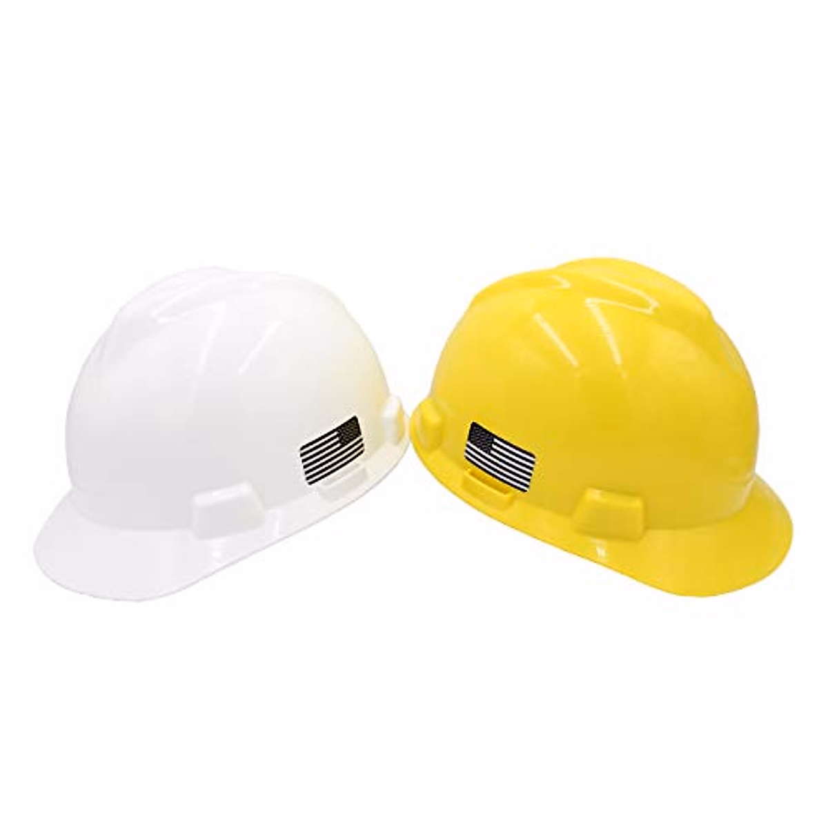 Black Ops Reflective USA Flag Hard Hat Stickers - Engineer Grade - 1" x 2" - Qty 2 - Made in The USA
