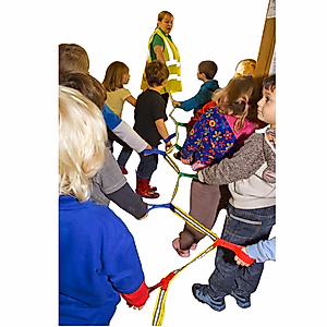 Grab & Go, Kids Walking Rope (10 Child). Teacher Designed. Extra Safety Feature on Handles. Hi Viz Detail. Includes Free Learning Games for Walks Guide
