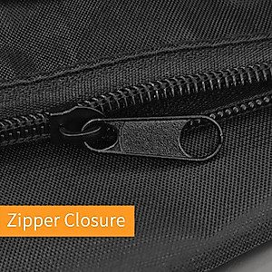 Generic Large Size Art Portfolio Tote with Nylon Shoulder, Poster Board Storage Bag (25.6""*20""-Black), 1PCS