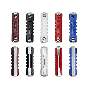 Car Fuses Torpedo Type European for Classic Cars Old Style 5A 8A 16A 25A 40A (200Pcs)