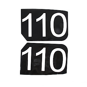 Black & Carbon Fibre Tecture Car Vinyl Decal Front Fender Stickers Section Side Scuttles Compatible for Land Rover Defender 130 110 90 2020 2021 2022 2023 2024 PVC Accessories (for 110, Black)