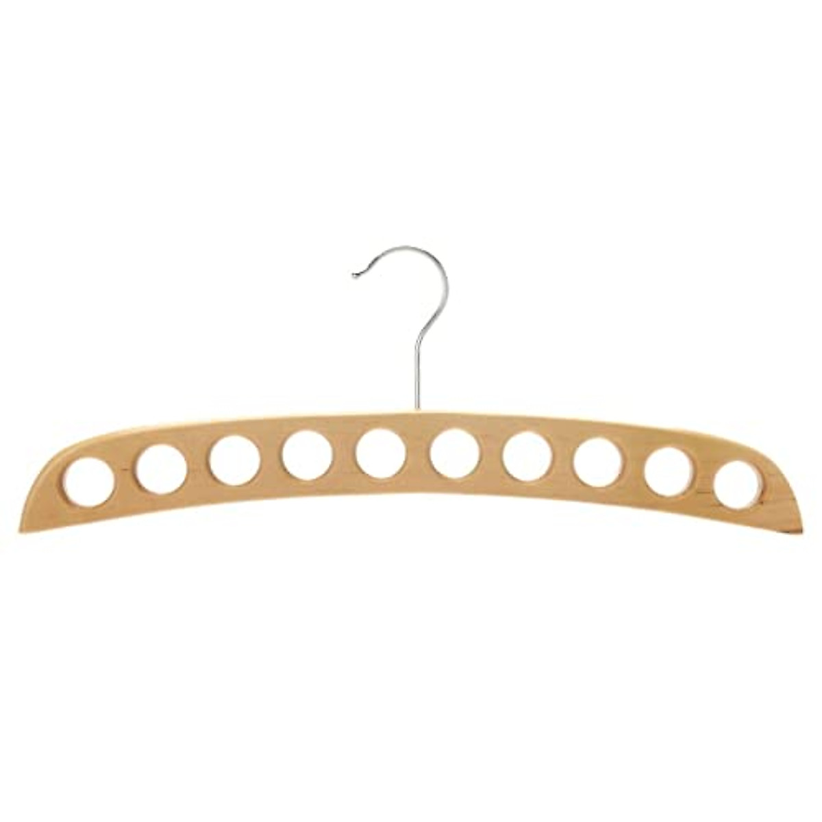 Richards Imperial Homewares 10-Hole Scarf Hanger-(Natural) (16.5" x 6.5" x .75")