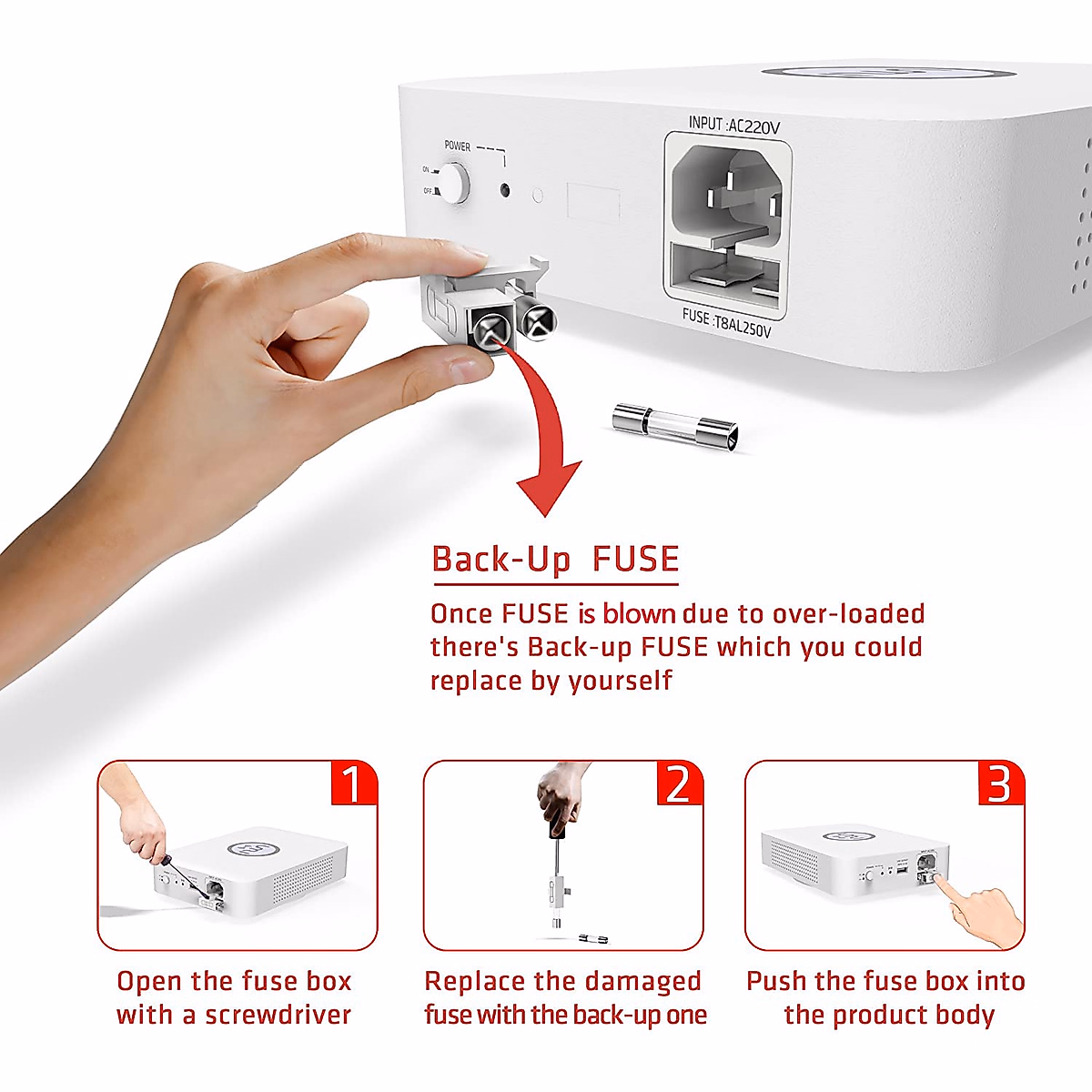 UMI Step Down Voltage 220v to 110v Converter, Travel Power Converter 220V to 110V 300W, Good Transformer for Overseas, Step Down Power Voltage Converter 220V to 110V - US to Europe Voltage Converter