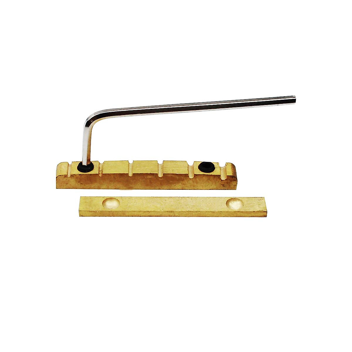 Guyker 43mm Adjustable Guitar Nut - Bell Brass Nut (43 x 5mm) Split Regulation Replacement Parts Compatible with Gibson Les Paul LP Style Guitar