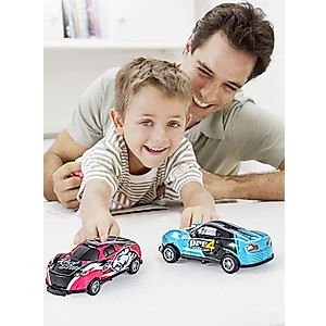 Ai-Fun 8PCS Stunt Toy Cars, Flips Pull Back Car Die Cast Car Toys for 3-6 Year Old Boys Jumping Flip Stunt Toy Cars Mini Model Cars for Kids Boys
