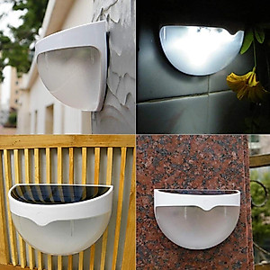 ZHUANYIYI LED Solar Light Waterproof 6 LEDs Solar Lamp Garden Light Sensor Auto ON for Home Decoration Path Fence Wall Lamp