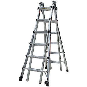 Little Giant Ladder Systems Quantum, M26, 26ft, Multi-Position Ladder, Type 1A, 300 lbs Weight Rating, (12726)