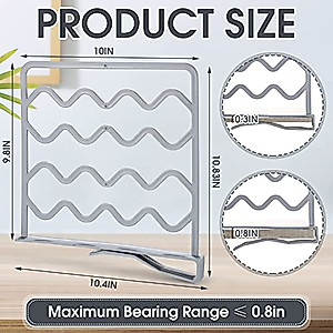 Tatuo Closet Shelf Dividers Closet Shelf Organizer Shelf Separators Multifunctional Closet Shelving Pieces Cabinet Storage Organization for Wardrobe Bedroom Kitchen Bathroom (Light Grey, 24 Pcs)