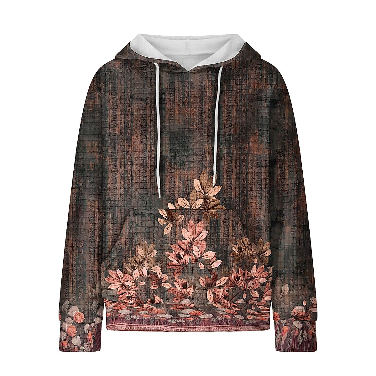 Womens Hoodies Long Sleeve Drawstring Shirt Waffle Solid Color Blouse Pumpkin Hoodie Waffle Hoodie Women Womens Thermal Tops Long Sleeve Sports Sweatshirts Oversized Fashion Tops with Pocket