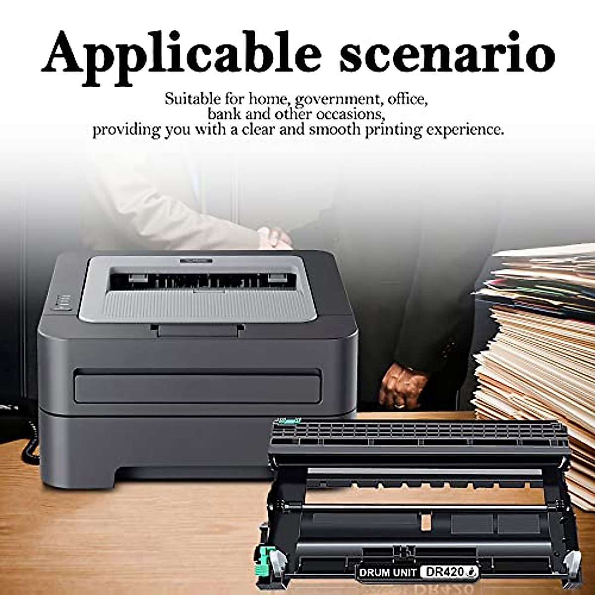 VIT 1 Pack Black High Yield Drum Unit DR420 DR420 Compatible Replacement for Brother DCP 7060D 7065D Intellifax 2840 2940 MFC 7240 7360N 7365DN 7460DN 7860DW HL 2130 2132 2220 2230 2240 2240D Printer