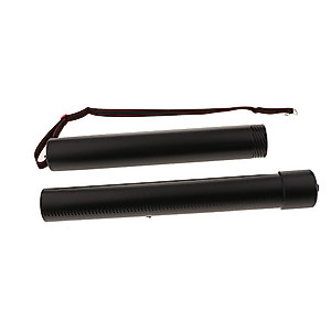 SILIMADE Drawing Tube Blueprint Case Telescoping Art Tube Middle Plastic Black Storage Tube Expands from 20 to 35 Inches Waterproof Poster Tube with Strap