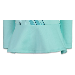 Disney Frozen Elsa Little Girls Fleece Long Sleeve Graphic T-Shirt and Leggings Outfit Set Turquoise/Blue 7