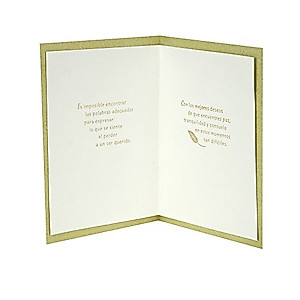 Hallmark Vida Spanish Sympathy Card (Foil Flowers) 0349RZM7021