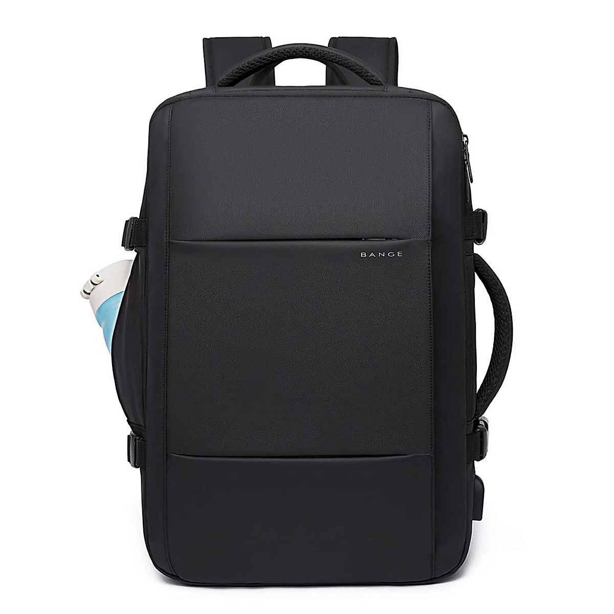 BANGE Laptop Backpack Expandable 21L-37L Waterproof USB Port 1.1 KG 15.6" Laptop Polyester Upgrade Travel Bag