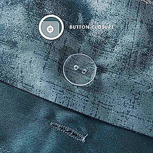 Inspire by Intelligent Design Reversible 100% Cotton Sateen Duvet - Breathable Comforter Cover, Modern All Season Bedding Set (Insert Excluded), Belcourt, Paisley Blue King/Cal King(104" x 90")