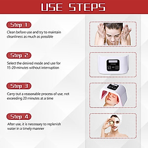 SJFEHLLD Red Light Therapy for Face,Led Face Mask Light Therapy,7 Color LED Therapy Light Facial Skin Care Mask,LED light therapy mask