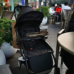 Cup and Tray Holder for Stroller, Baby Stroller Snack Tray Suitable for Most Strollers with Handrails.