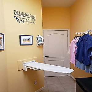 Heavy Duty Ironing Board 37.40"x11.80" Extreme Stability Wall Mount Ironing Board Professional Space Saving Folding Ironing Board with Heat Resistant Cover for Home Laundry Room Dorm White and Grey