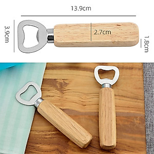 Personalized Beer Bottle Opener Corkscrew Wedding Party Favors Gift for Guests Bulk Custom Wood Engraved Opener Groomsmen/Birthday/Bachelor Party Bottle Opener Gifts Wine Corkscrew(B 65PC)