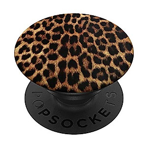 Leopard Print Phone Popper PopSockets Swappable PopGrip