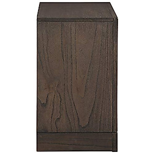 Signature Design by Ashley Brueban Transitional Contemporary 3 Drawer Nightstand with Dovetail Construction, Chestnut Brown