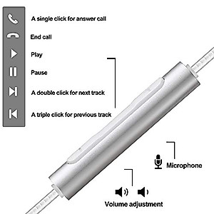 Fasgear USB C Headphones in Ear Wired Earphones with Mic,Deep Bass HiFi DAC Headset Compatible for Galaxy S21 Ultra/S20 /Note 10,Google Pixel,iPad Pro 2020,Type-C Earbuds for Oneplus 8 Pro 7T (White)