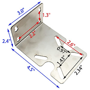 FDXGYH Stainless Steel Water Filter Housing Bracket Water Purifier RO Machine Metal Housing Fixed Bracket [10-inch/20-inch]