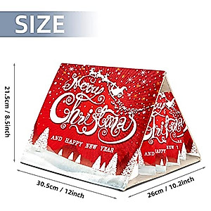 enheng Small Pet Hideout Merry Christmas Beautiful Hamster House Guinea Pig Playhouse for Dwarf Rabbits Hedgehogs Chinchillas